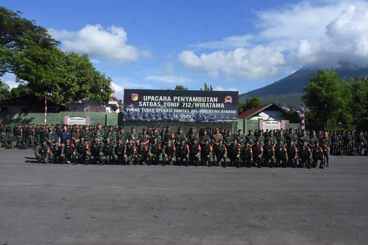 12 Bulan Operasi di papua Bawa Keberhasilan Gemilang, Pangdam Merdeka Sambut Kedatangan 450 ...